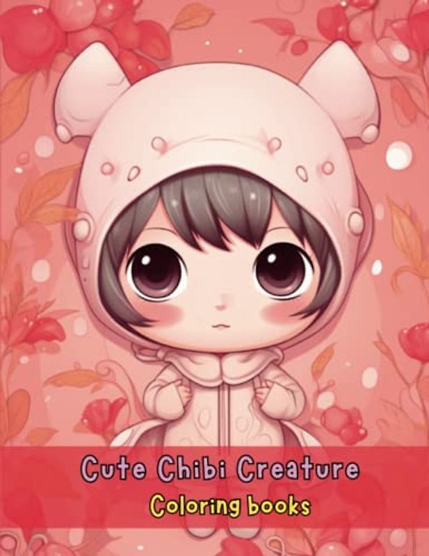 Cute Chibi Creatures Coloring Book : Adorable and Whimsical Coloring ...