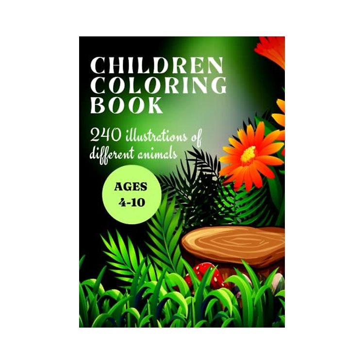 Children Coloring Book: Super Cute, Easy And Simple Animal Coloring ...