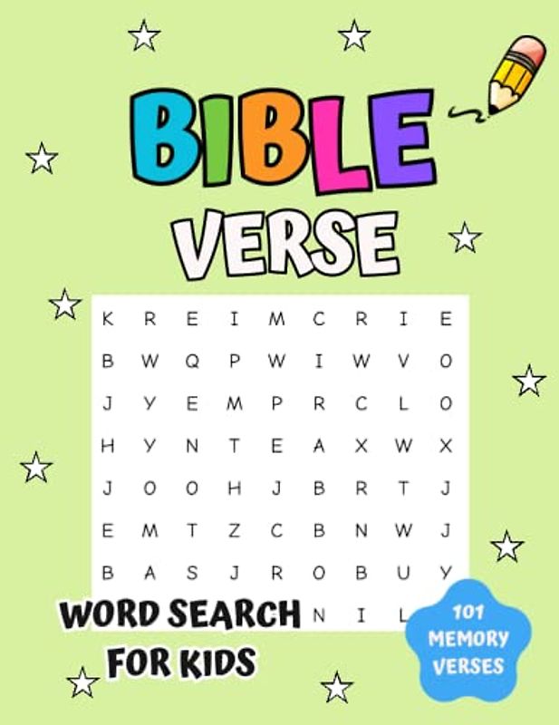 Bible Verse Word Search for Kids: 101 Fun and Easy Bible Memory Verses ...