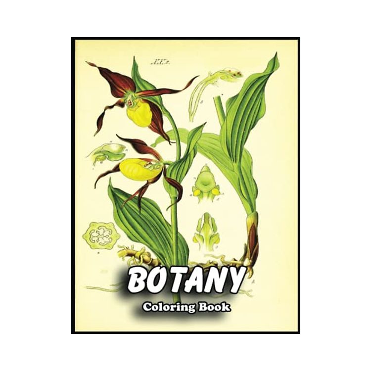 Botany Coloring Book: Awesome Botany Designs in 110 Coloring Pages for ...