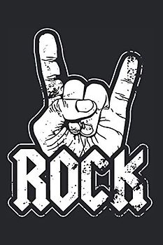 Rock Music Notebook: Notebook For Rock Music Lover Devil Horns Festival ...