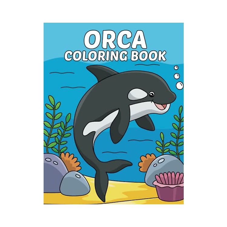 Orca Coloring Book For Kids: +35 Big And Fun Kids Coloring Book With ...