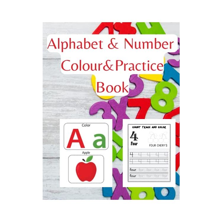 Kids Alphabet & Number Colouring Book : Learn With Activities | Color ...