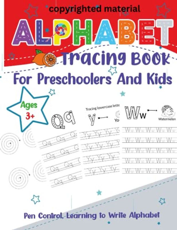 Alphabet Tracing Book for Pre-schoolers and kids: Tracing Lines, Shapes ...